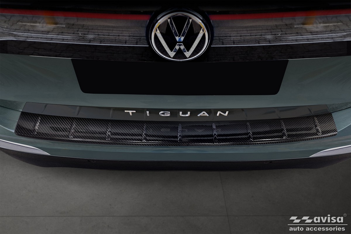Ochranná lišta zadného nárazníka VW Tiguan III, 2024- , Carbon